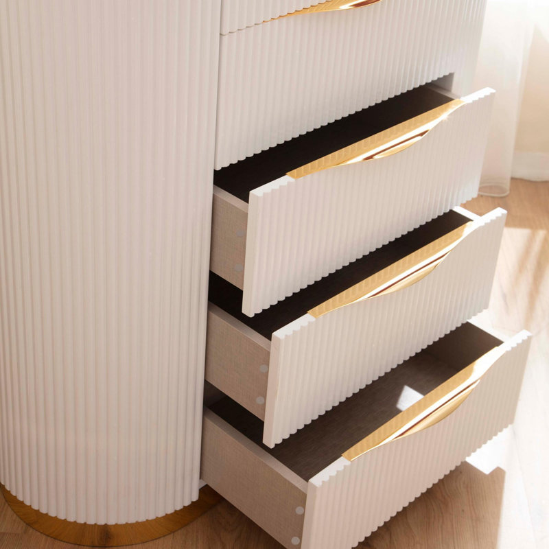 Everly Quinn Laura Gold Detailed Chest made | Wayfair